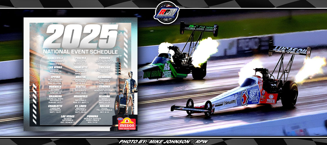 NHRA Announces Schedule For 2025 Mission Foods Drag Racing Series ...
